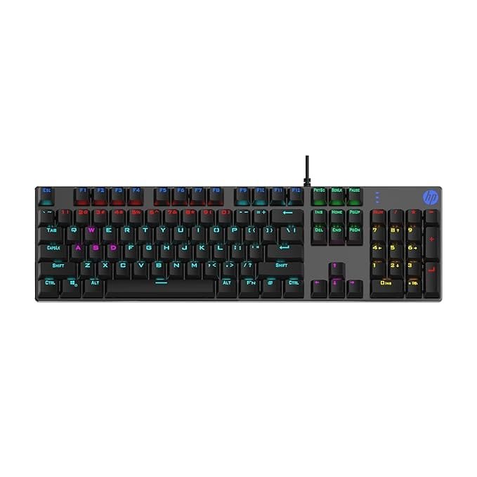 HP Gk400F Mechanical USB Gaming Keyboard,Dust & Spill Resistant,RGB ...