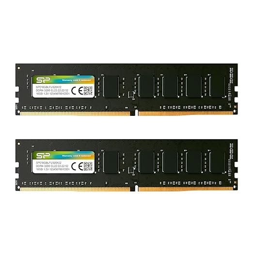 SP Silicon Power DDR4 32GB(16GBx2) 3200MHz CL22 1.2V UDIMM Desktop ...