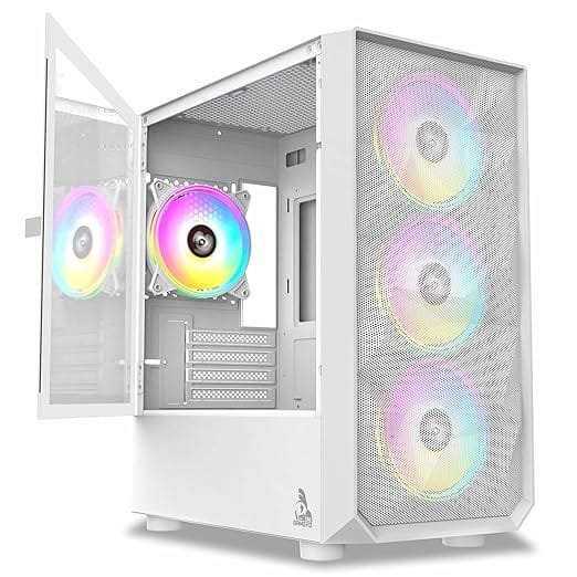 TAG Gamerz Andromeda Mid-Tower Computer PC Case/Gaming Cabinet, Front ...